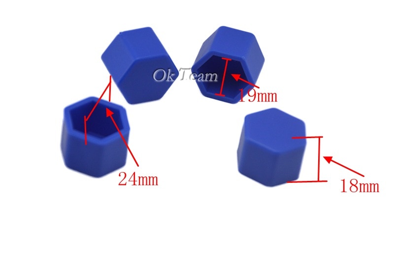 19mm 20pcs Silica Gel Green Wheel Nuts Covers Prot... – Grandado