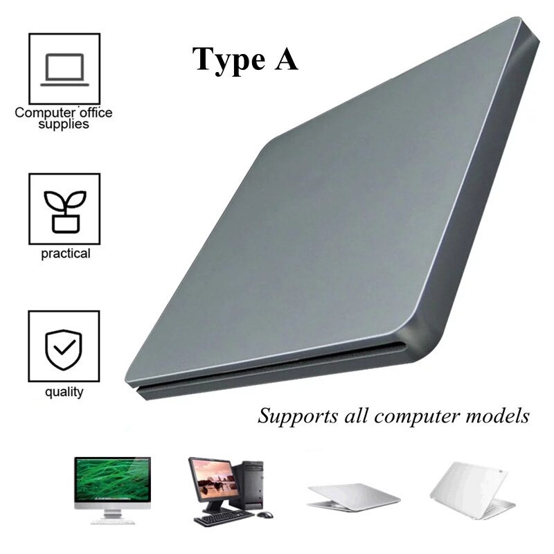 4 Types USB 2.0/USB3.0 External CD Player DVD-RW O... – Grandado