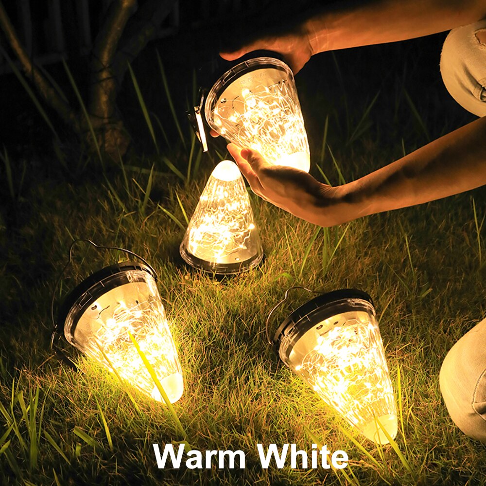 Solar LED Light Outdoor 50LEDs String Lighting Wed... – Vicedeal