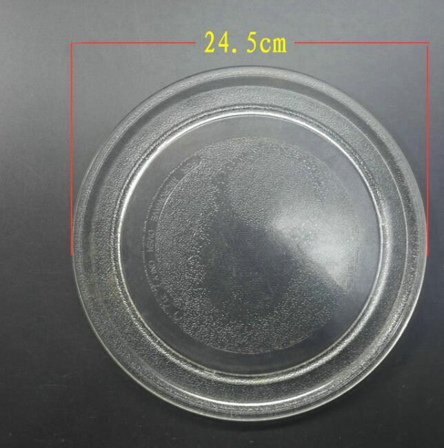 Microwave Oven Parts 24.5cm flat bottom rotary gla... – Grandado