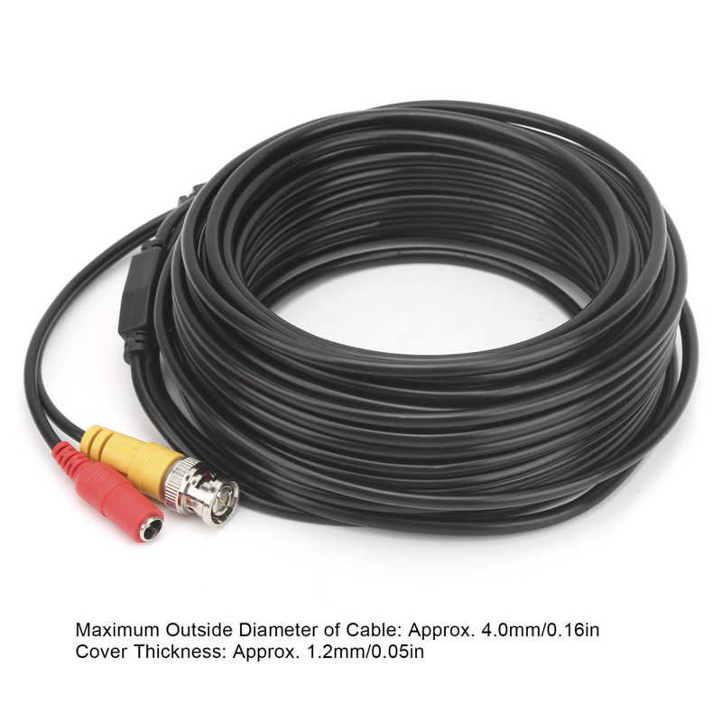 Security Camera Kabel Bnc + Dc Video Voedingskabel... – Vicedeal