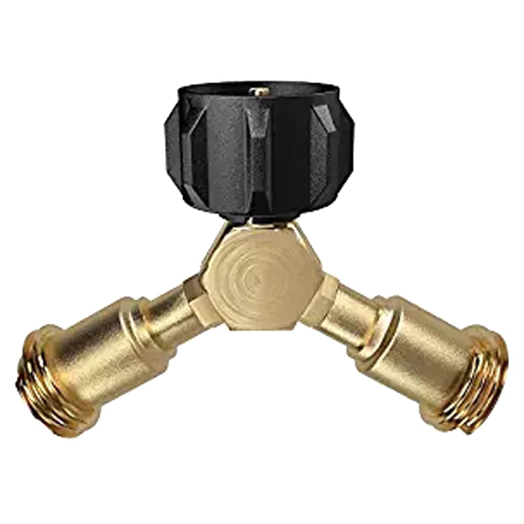 Propane Y-Splitter Solid Brass with 1-Male QCC and... – Grandado