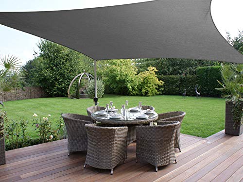 Shade Sail Rectangle 3.5x5m Waterproof Shade Sail ... – Grandado