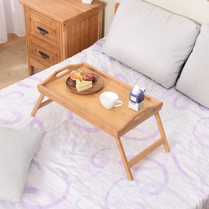50cm Folding Table Multifunctional Bamboo Tray Hou... – Vicedeal