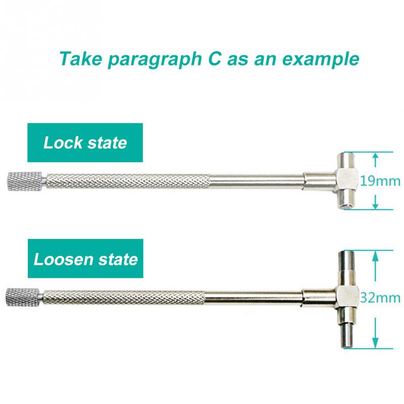 6Pcs/set 8-150mm Telescoping Gauge set 6 Pcs Set T... – Grandado