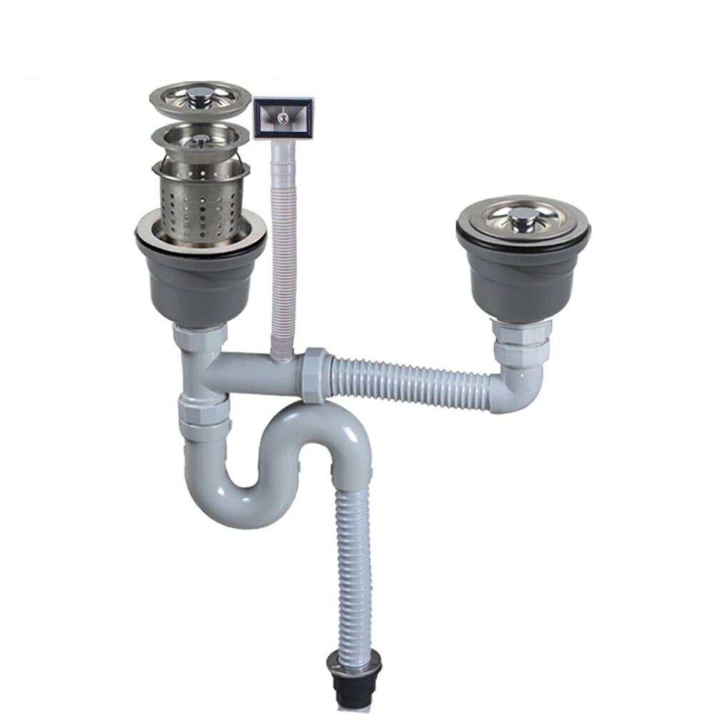 Talea Dubbele Wastafel Afvoerpijp Plastic Flexibel... – Vicedeal