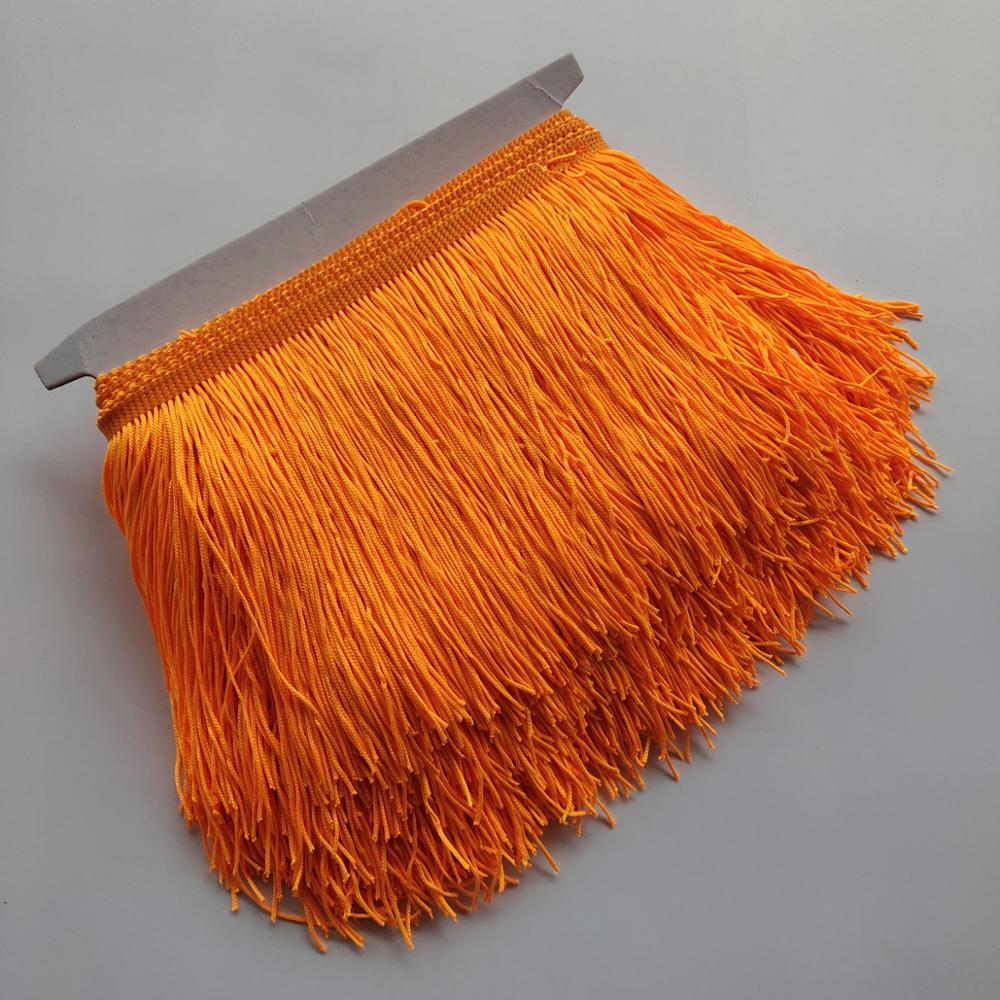 1Meters Beautiful Orange 15CM Long Lace Fringe Tri... – Grandado