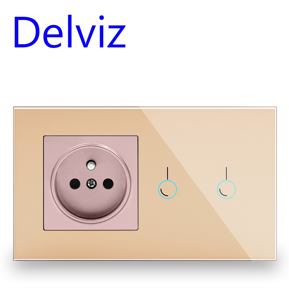 Delviz 16A French Wall Mains Socket with Touch Swi... – Grandado