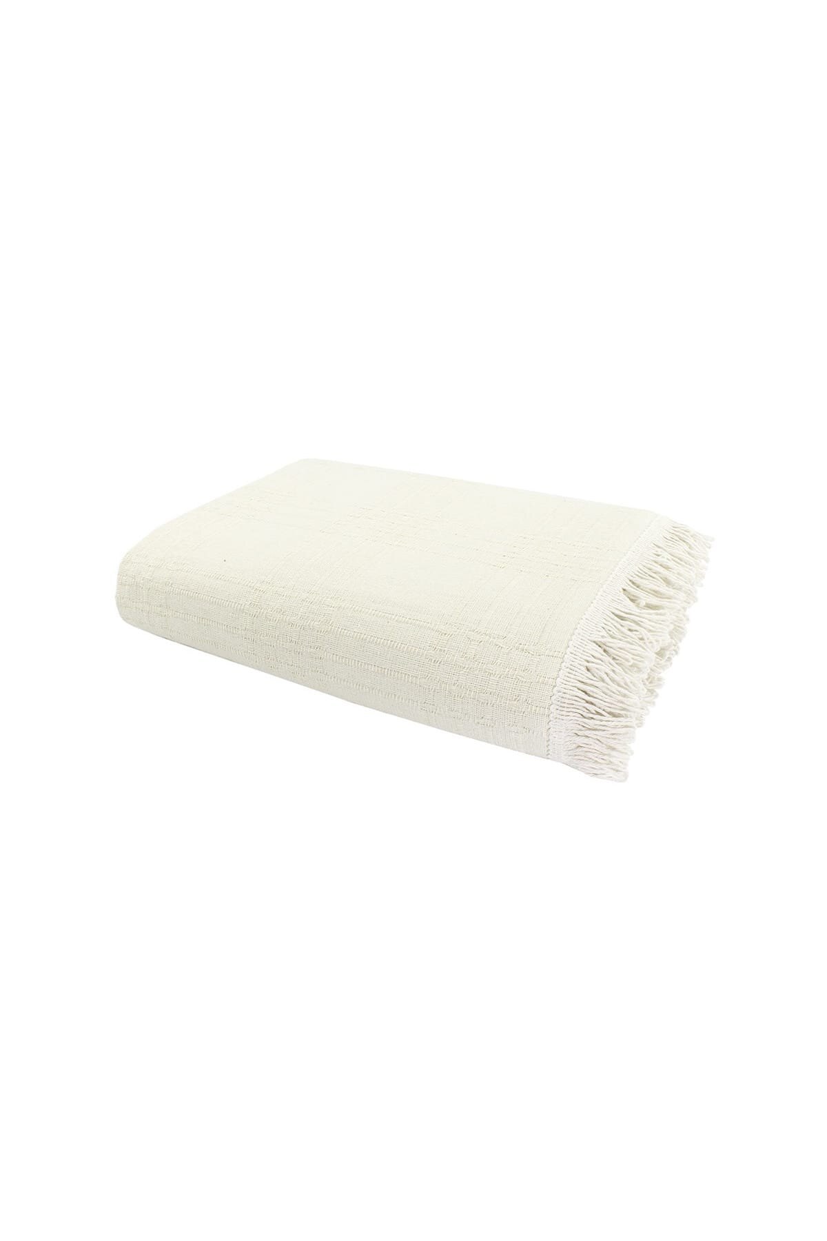 Natural chair shawl single (1 li) cream – Grandado