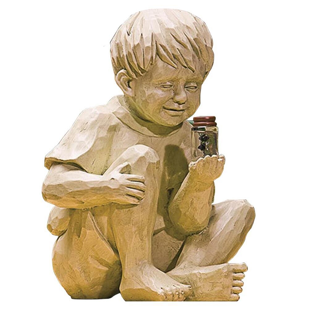 Creatieve Tuin Standbeeld Paar Hars Solar Decorati... – Vicedeal