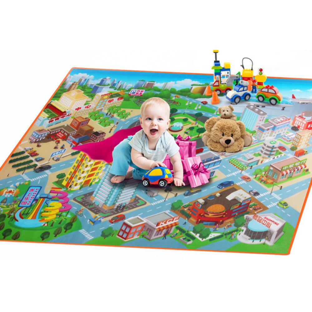 Baby Playing Mat Traffic Map Toddler Crawling Mat ... – Grandado