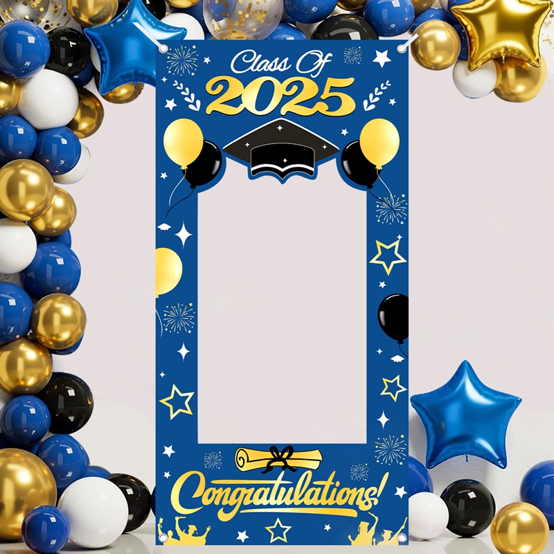 2025 Graduation Photo Booth Prop Frame Banner Fram... – Vicedeal