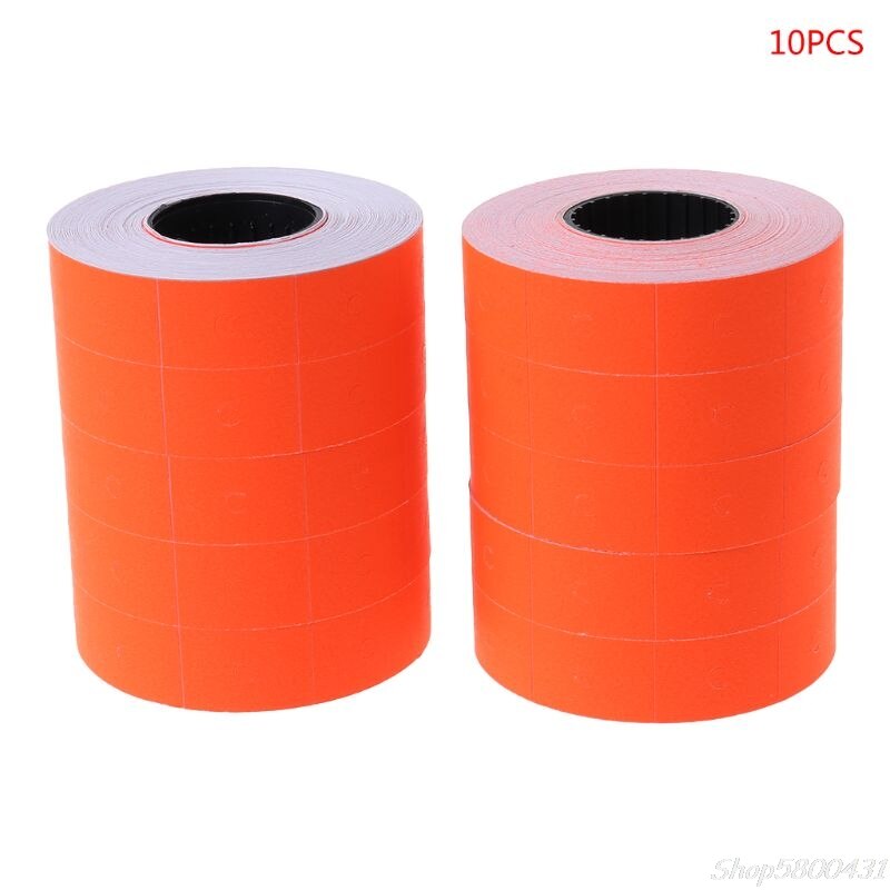 10 Rolls 5000 Pieces Double Row Colorful Price Lab... – Vicedeal