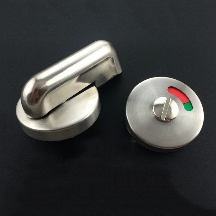 1PC Zinc alloy WC Toilet Handle Door Lock with Red... – Grandado