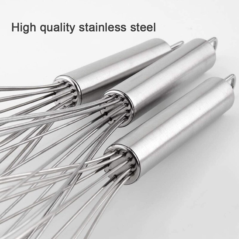 6 Inch Kitchen Whisk, Stainless Steel Balloon Wire... – Grandado