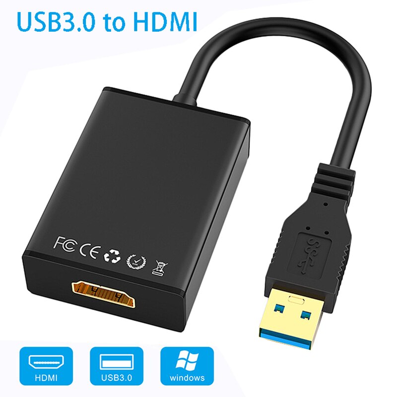 Hd 1080P Usb 3.0 Naar Hdmi Converter Adapter Kabel... – Grandado