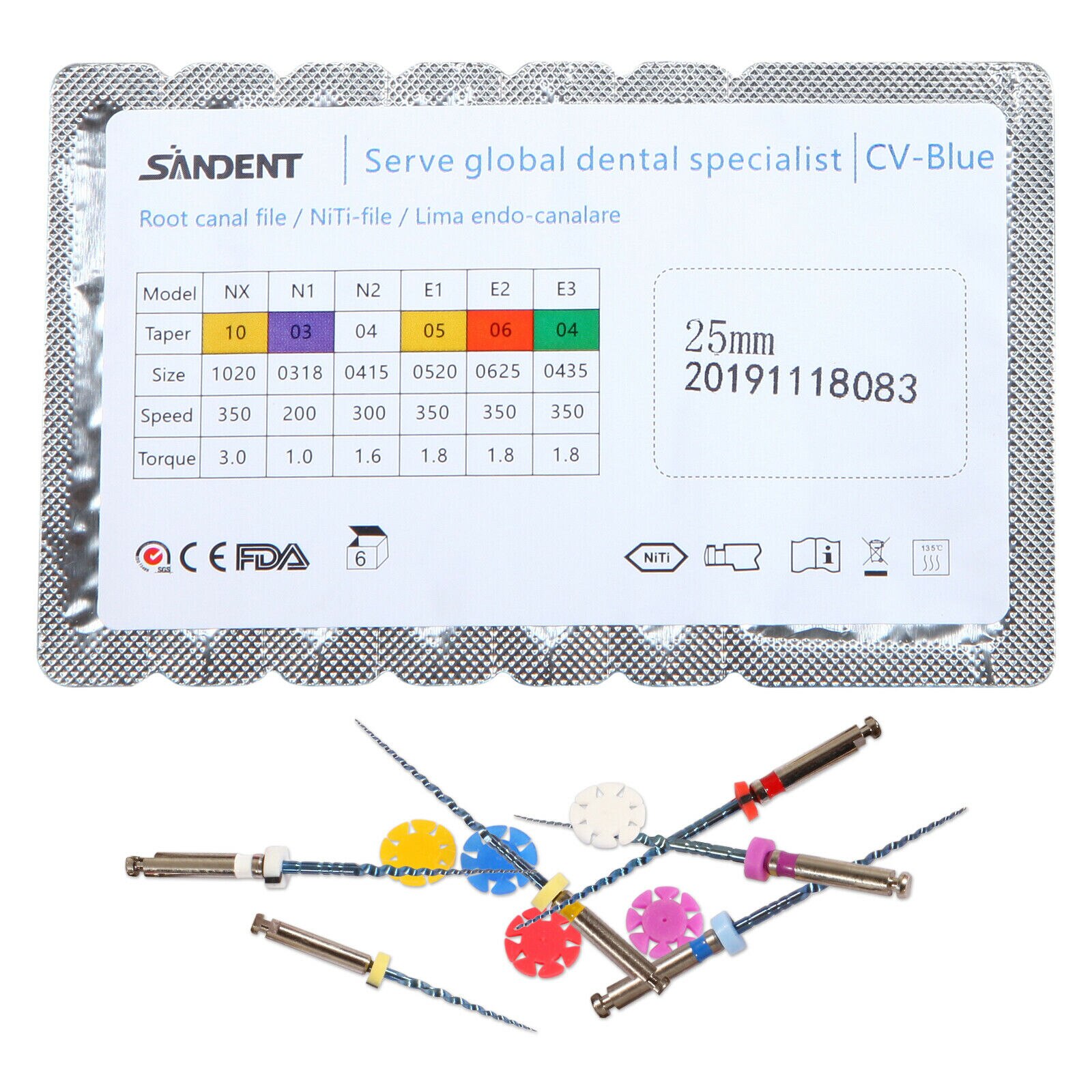 CICADA Dental Endodontic Niti Rotary Files Univers... – Grandado