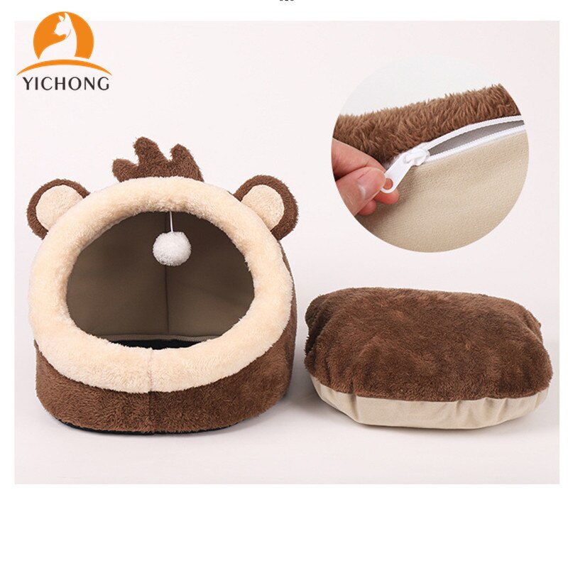 YICHONG Style Cartoon Monkey Semi Enclosed Pet Nes... – Grandado