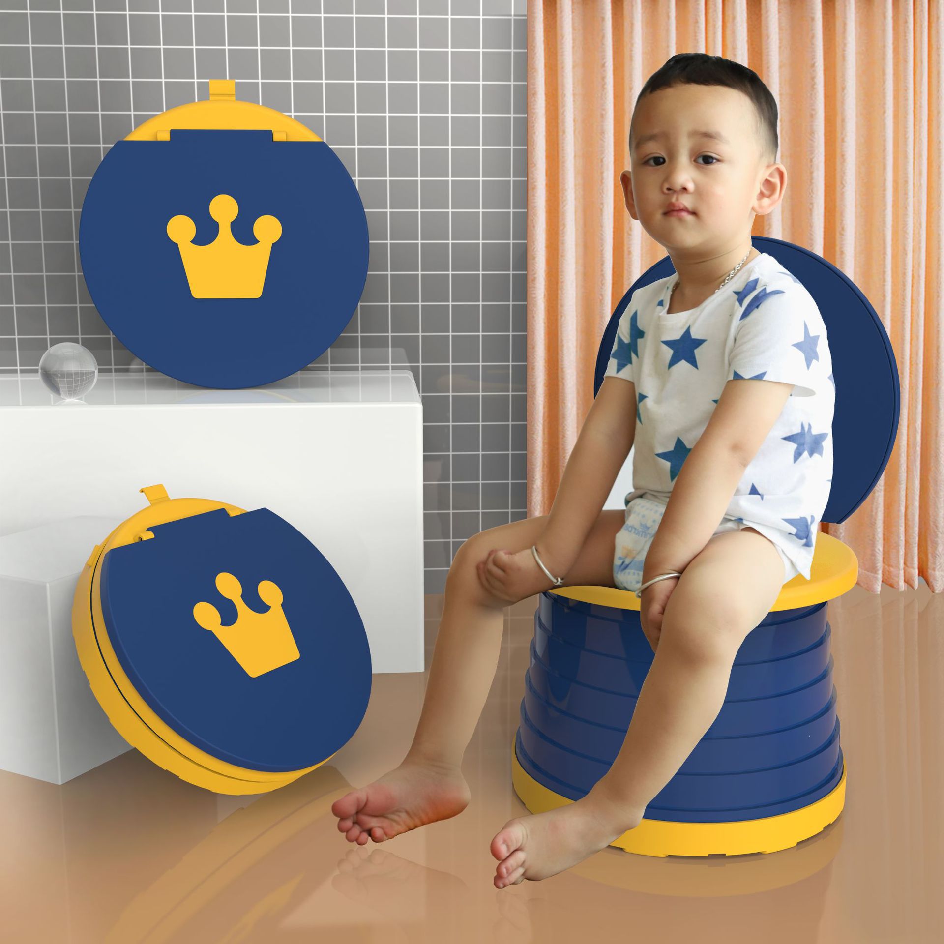 2-In-1 Draagbare Potty Seat Kids Travel Folding Tr... – Grandado