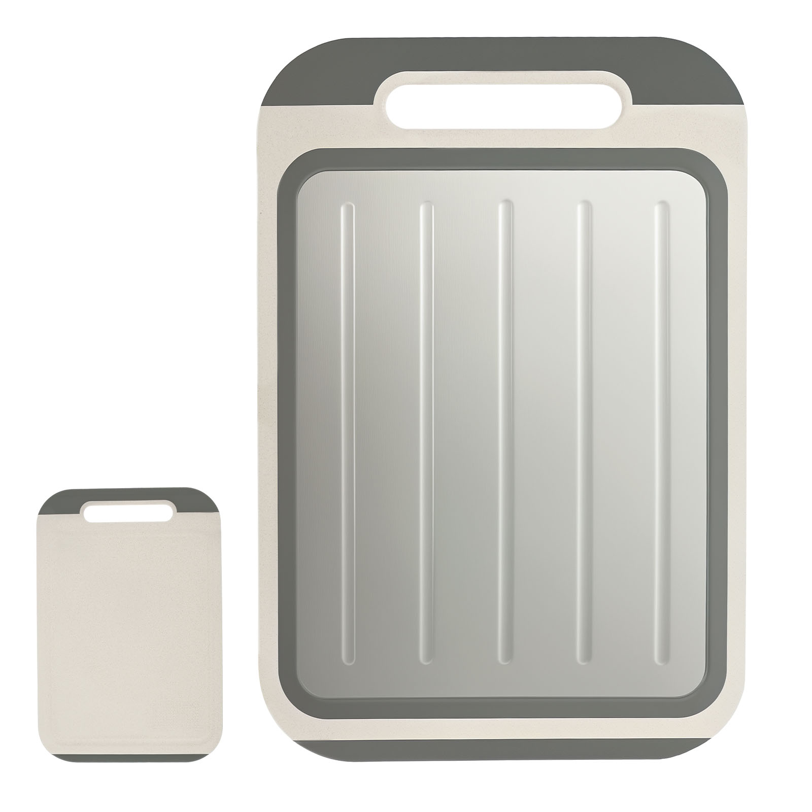 Double Sided Cutting Board with Handle and Deep Ju... – Grandado