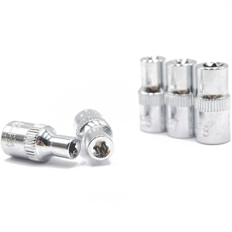 5PC 1/4 Inch Torx Star Bit Female Socket Set E4,E5... – Grandado
