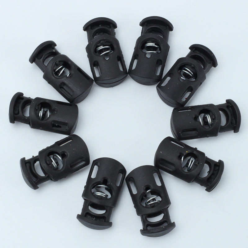10 Stuks Zwart Plastic Toggle Lente Sluiting Stop ... – Grandado