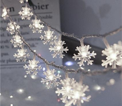 3/6/10M LED Christmas Lights Snowflake String Ligh... – Grandado