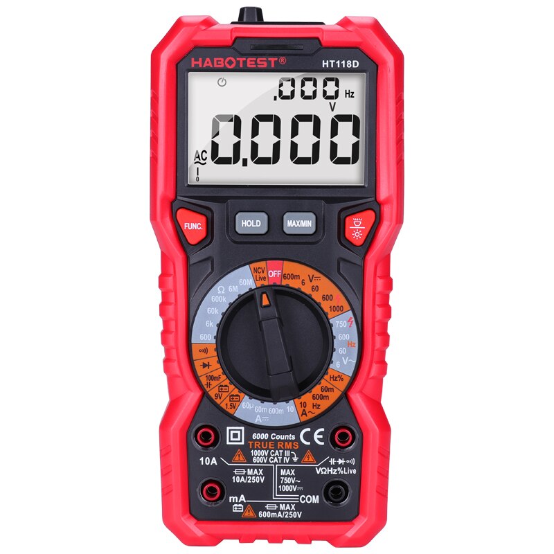 HABOTEST HT118A/HT118C/HT118D Digital Multimeter; ... – Vicedeal