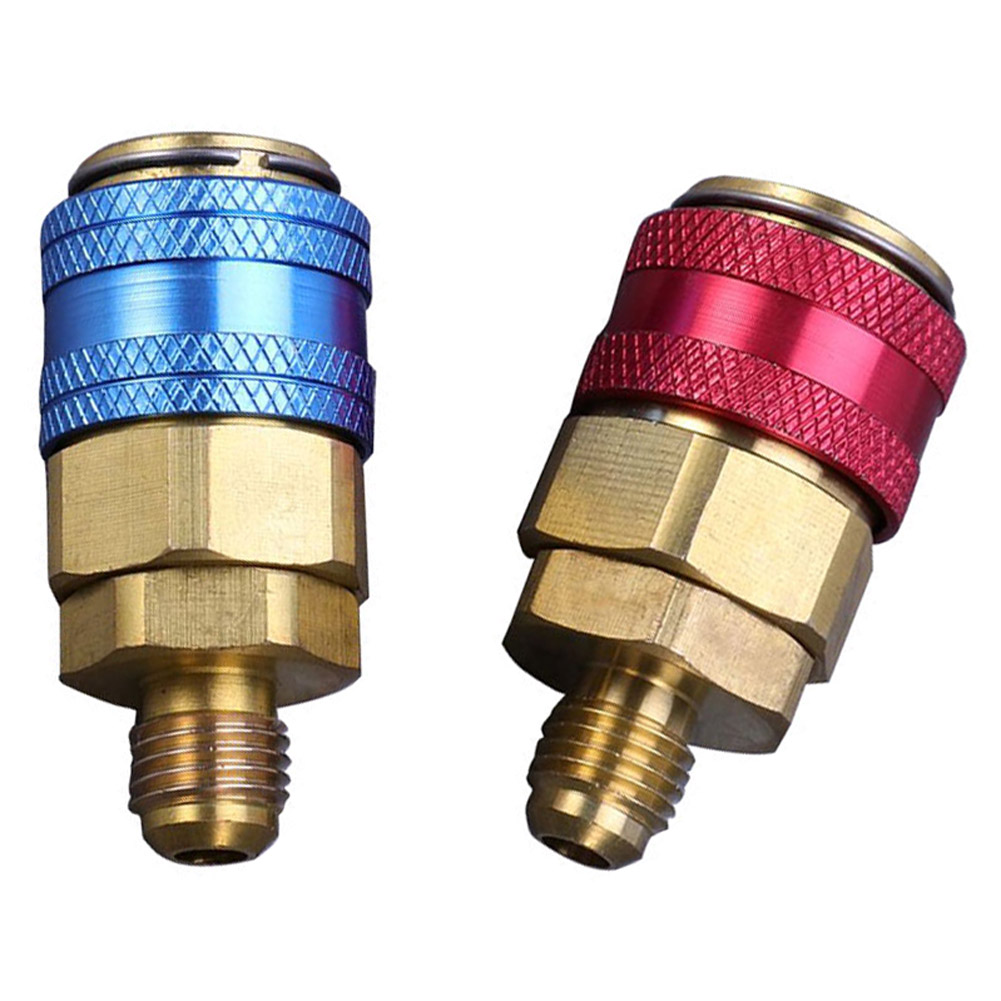 2pcs R134A Adapter Fittings High Low Quick Coupler... – Grandado
