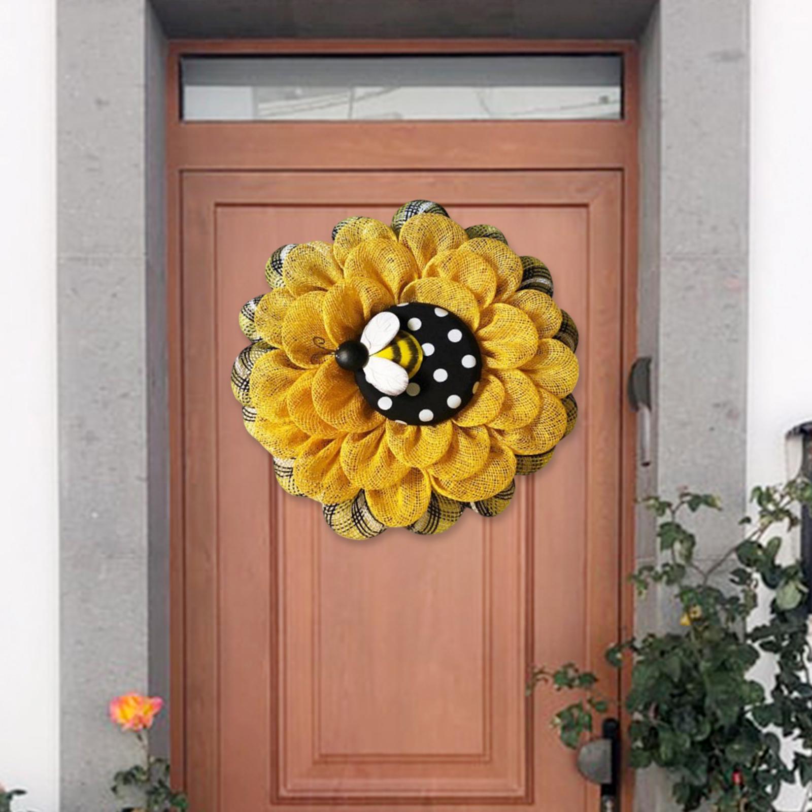 13 Inch Wreath with Bee, Artificial Bee Flower Wre... – Vicedeal