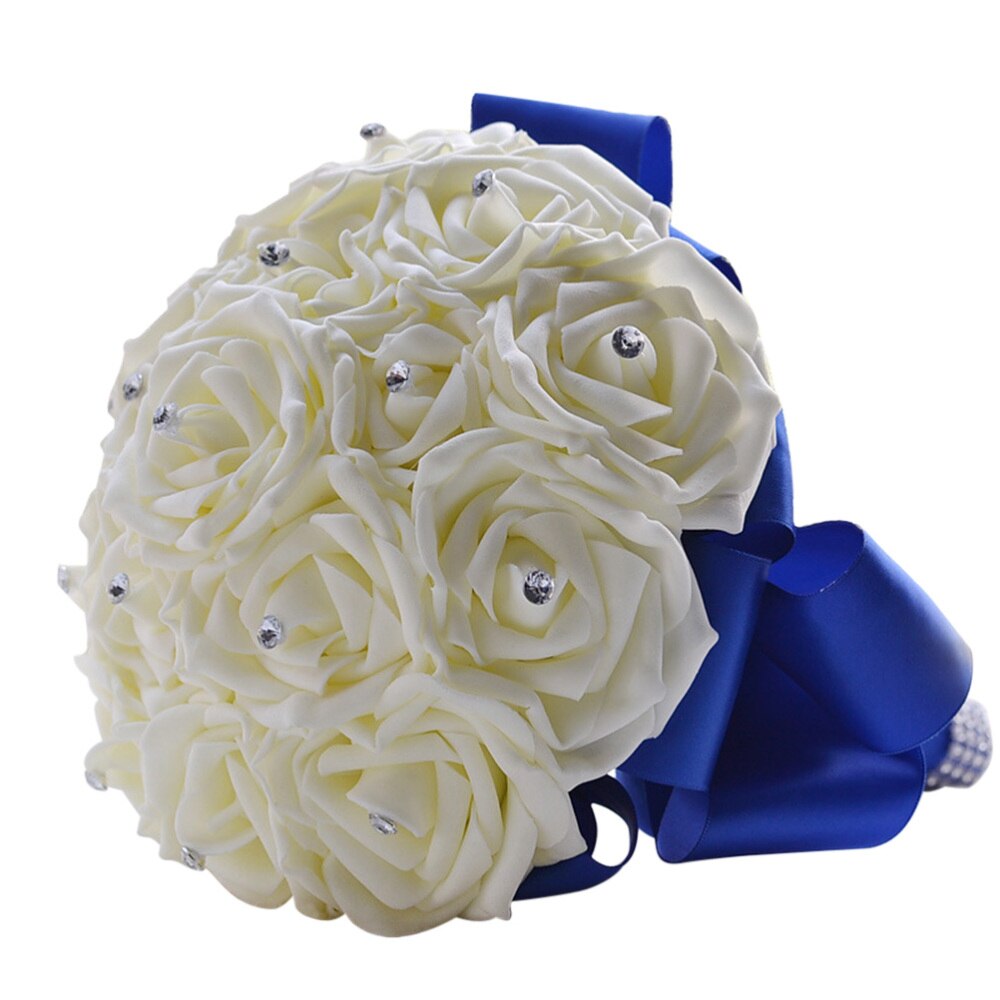 Wedding Bouquet Crystal Roses Bridesmaid Bouquet S... – Vicedeal