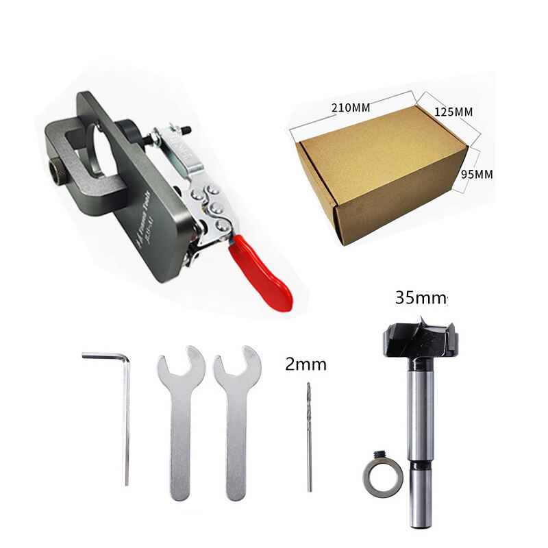 Trebearbeiding hull bore guide locator 35mm hengsl... – Vicedeal