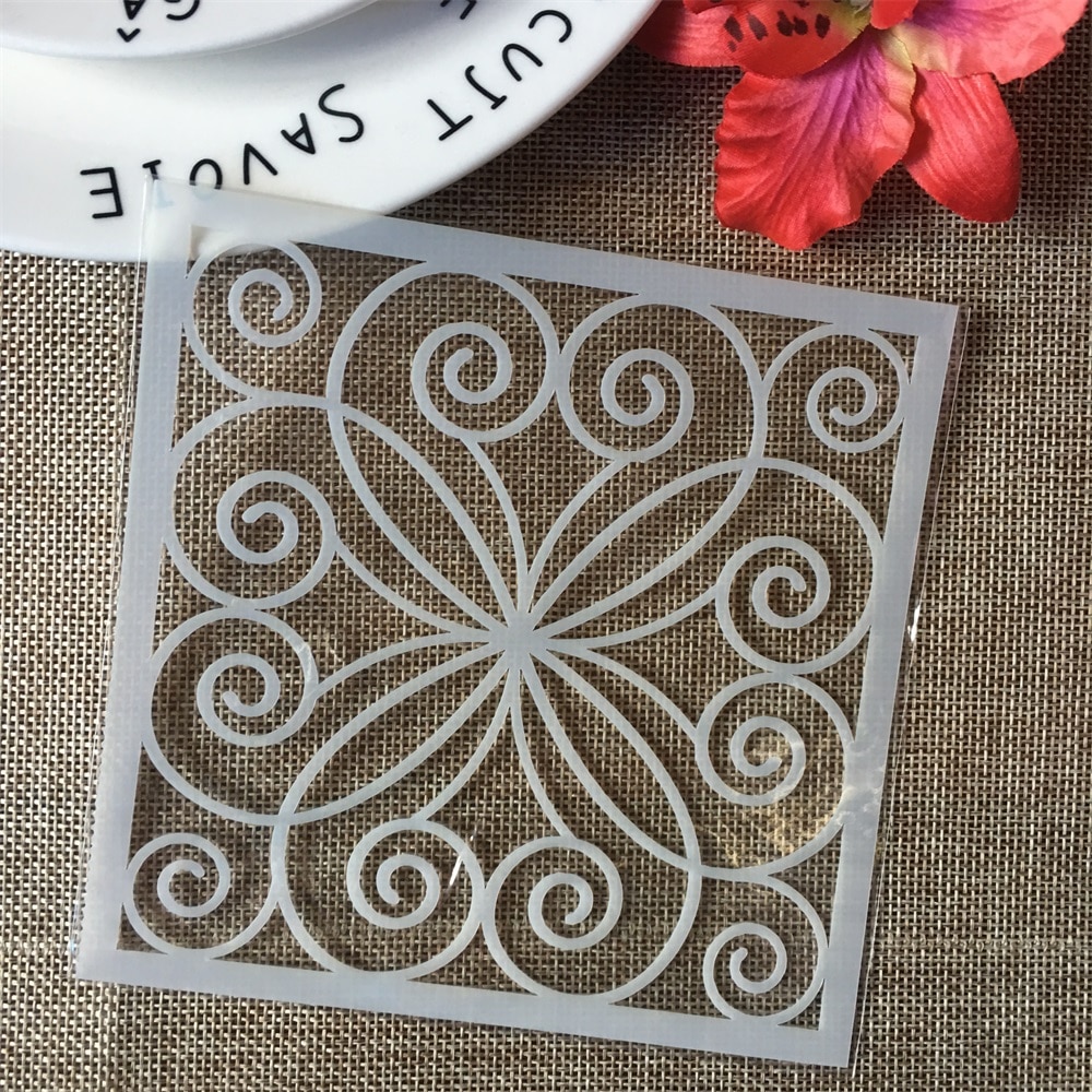 9Pcs/Set 5" Oval Geometry Circle Grid DIY Layering... – Grandado