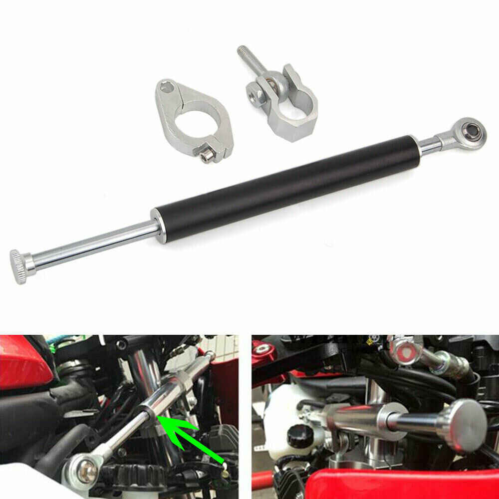 330mm Aluminum Steering Damper 6 way Adjust Stabil... – Grandado