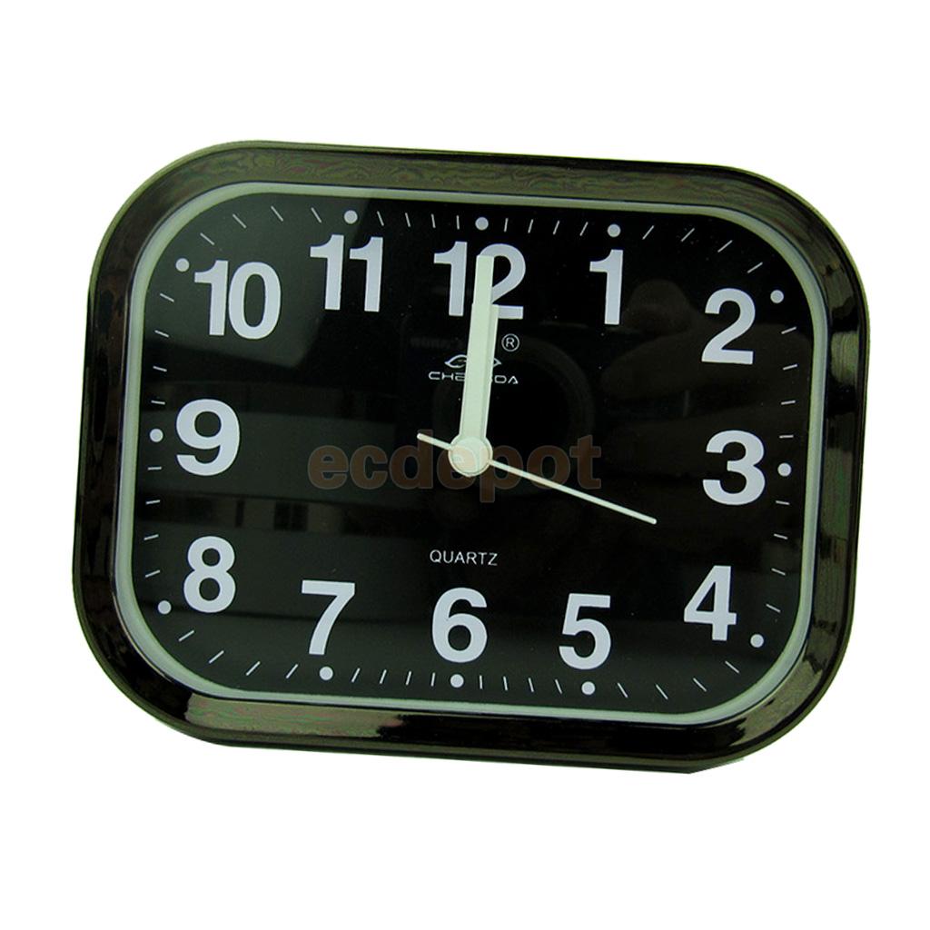 Mini Round Alarm Clock Desktop Table Bedside Clock... – Grandado