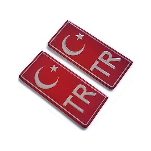 Plate back red moon star TR – Vicedeal