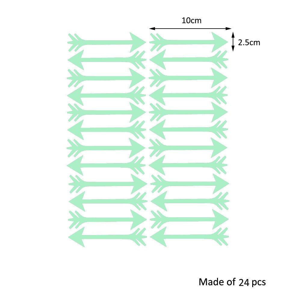 Luminous Arrow Wall Sticker Glow In The Dark Lumin... – Grandado