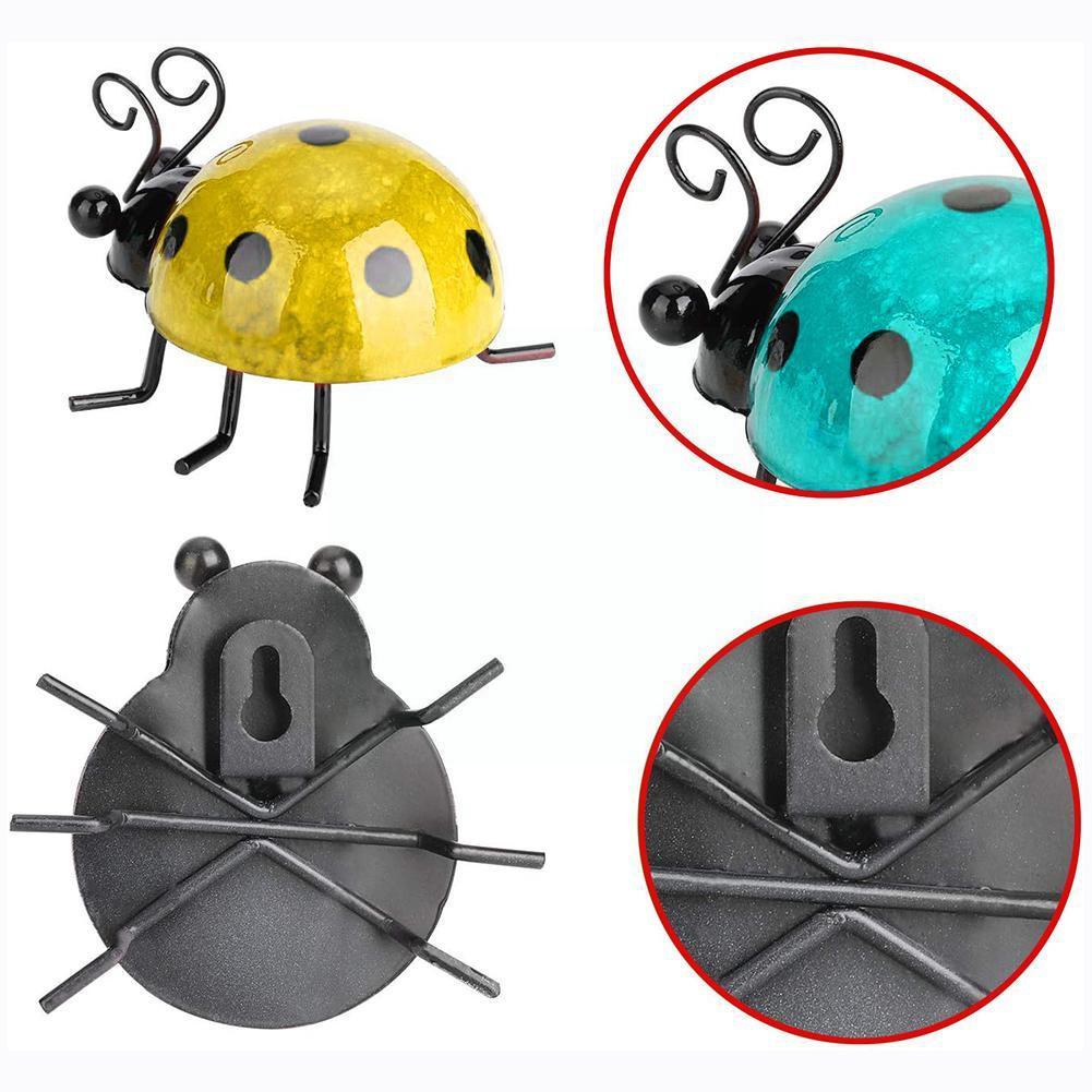 Mini Metal Ladybug Beetle Fence Hanger Wall Hangin... – Grandado
