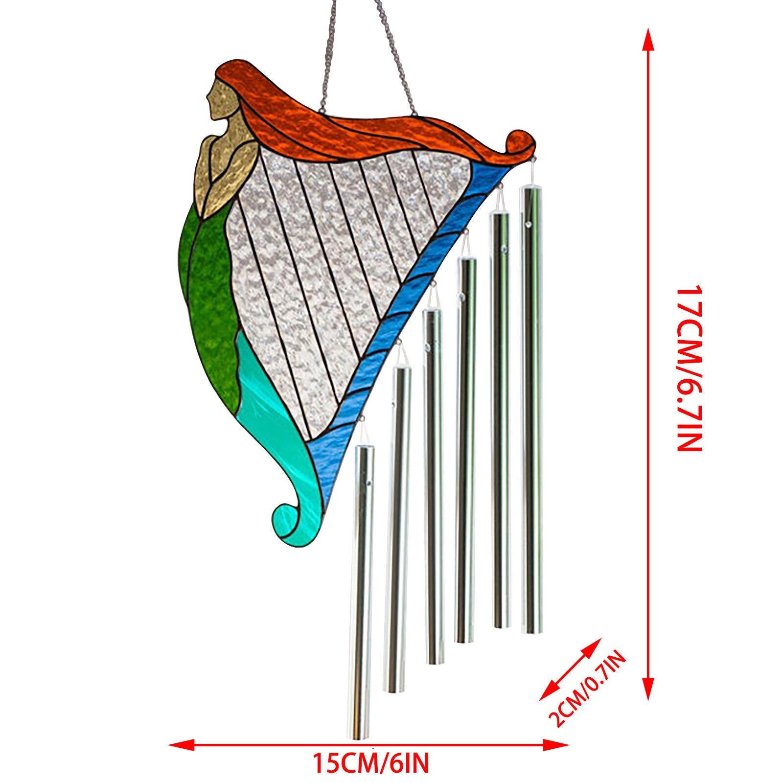 1pc Wind Chimes Harp Garden Decoration Outdoor Rai... – Vicedeal