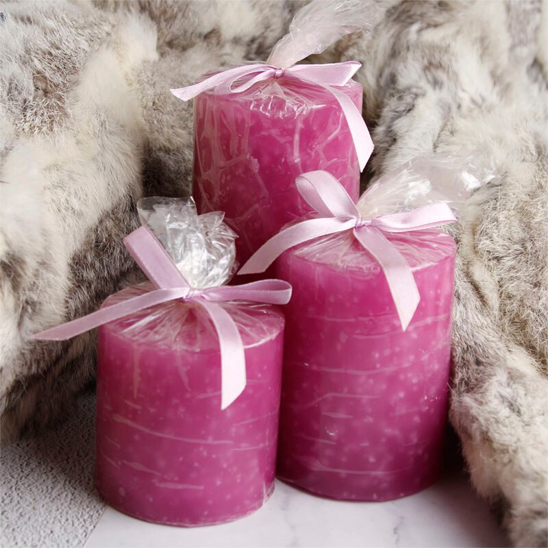 Pillar Romantic Candles Aromatherapy Handmade Purp... – Grandado