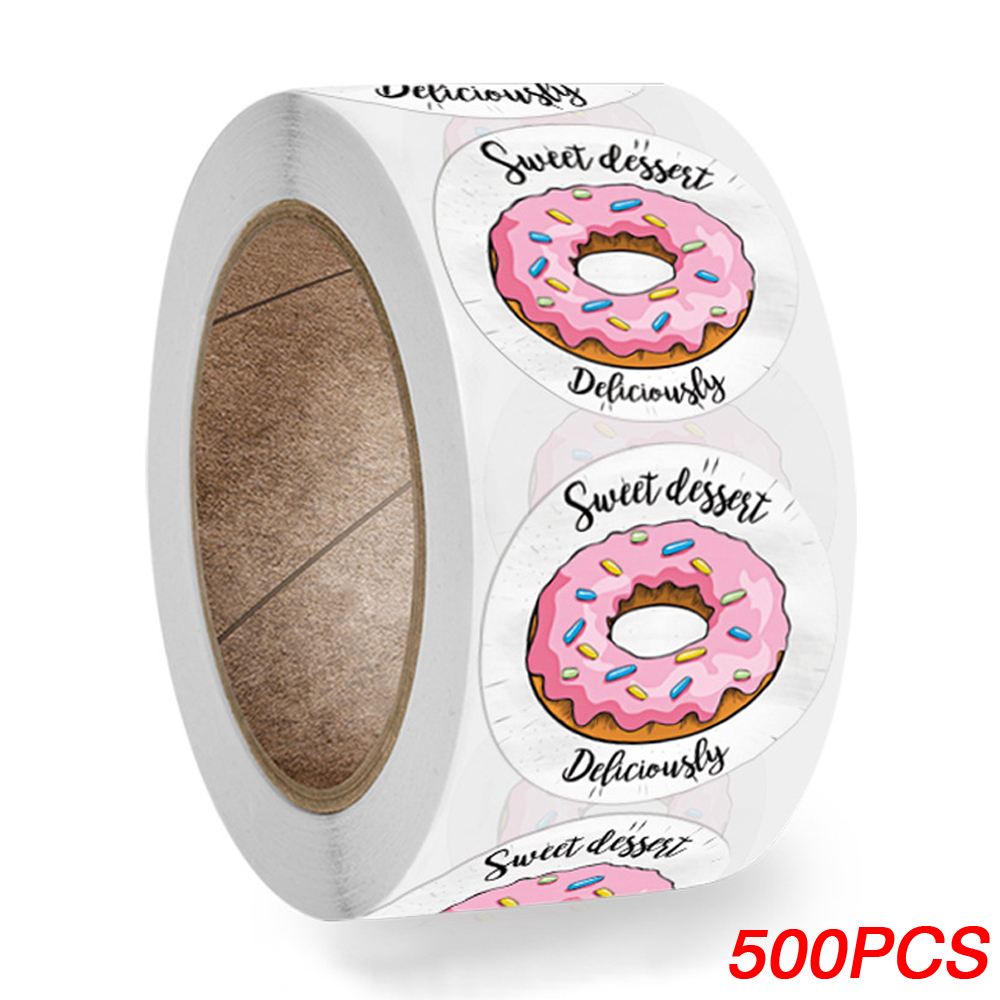 100-500 Stuks Ronde Donut Stickers Zelfgemaakte Ba... – Grandado