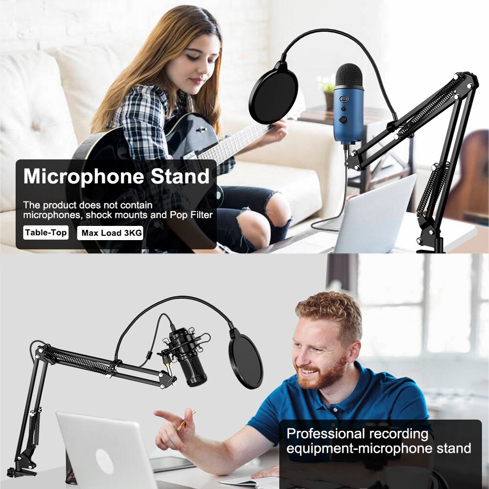 Microphone Stand With Metal Shock Mount For BM 800... – Grandado