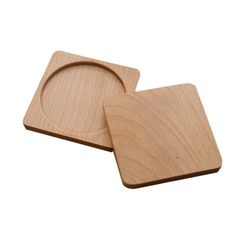 Wooden Coaster Beech Tea Coaster Potholder Coffee ... – Grandado