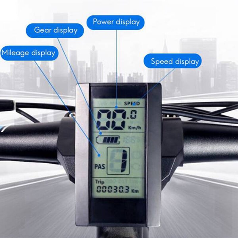 Bicicleta elétrica display 800s display lcd para b... – Grandado