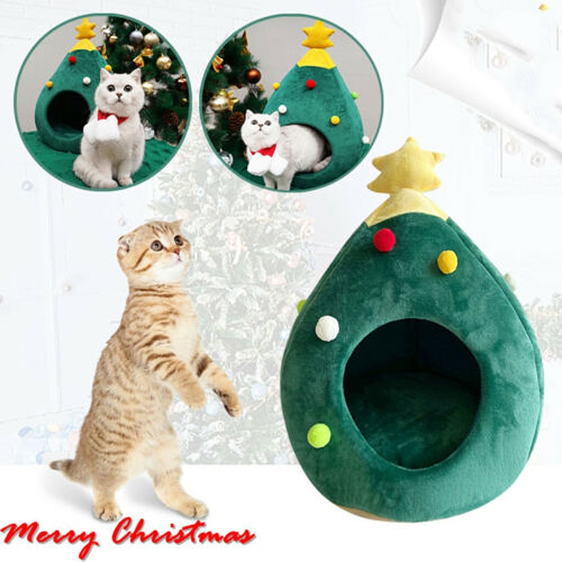 Small Christmas Tree Cat Litter Winter Warm Pet Ne... – Grandado