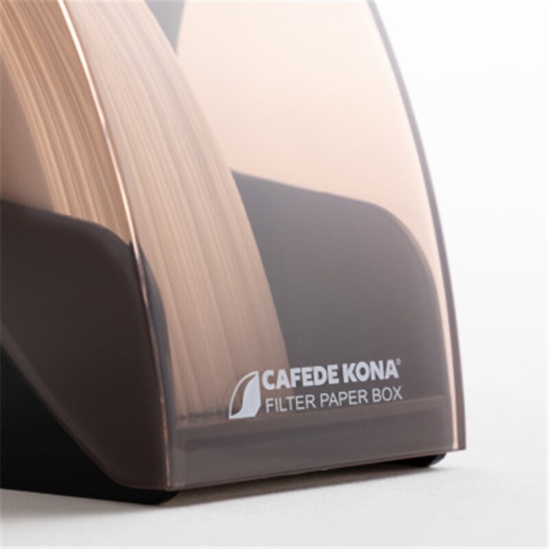CAFEDE KONA Filter Paper Storage Box V60 V-Shaped ... – Grandado