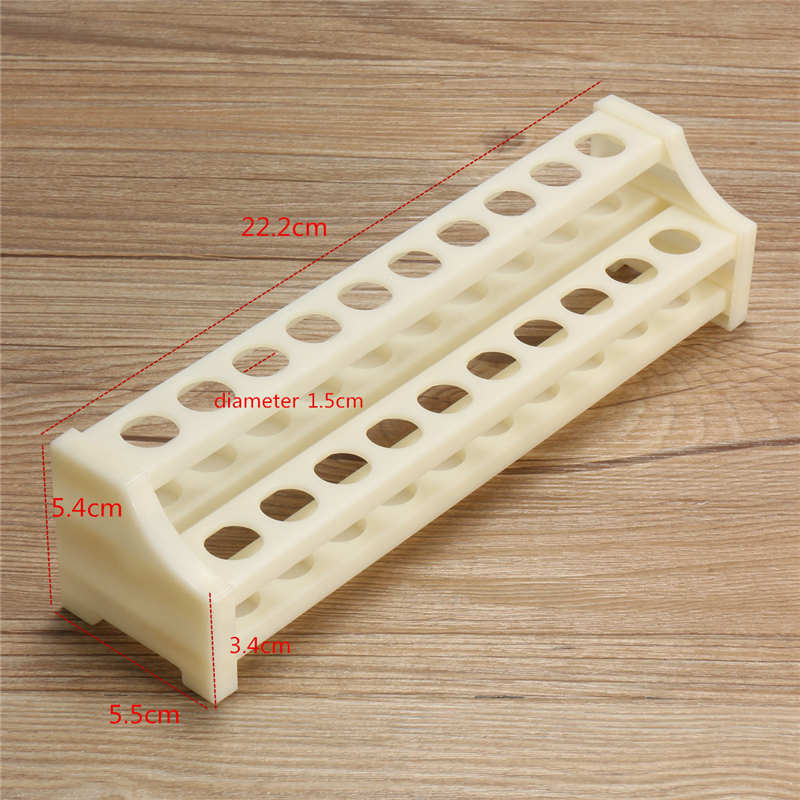 Kicute White 20Holes Laboratory Test Tube Rack Pla... – Grandado