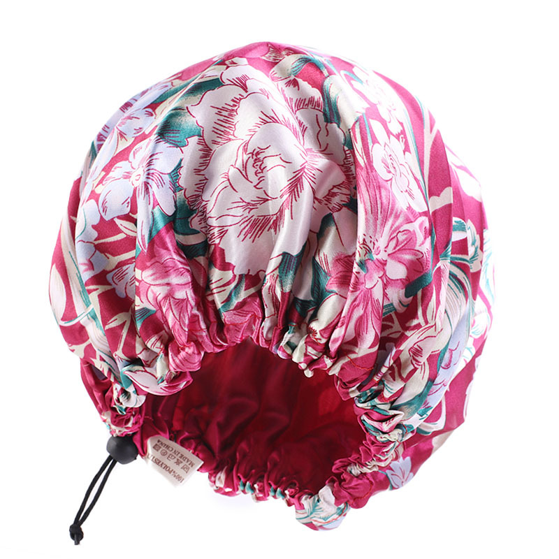 Double-Side Reversible Satin Bonnet Hat Large Sati... – Grandado