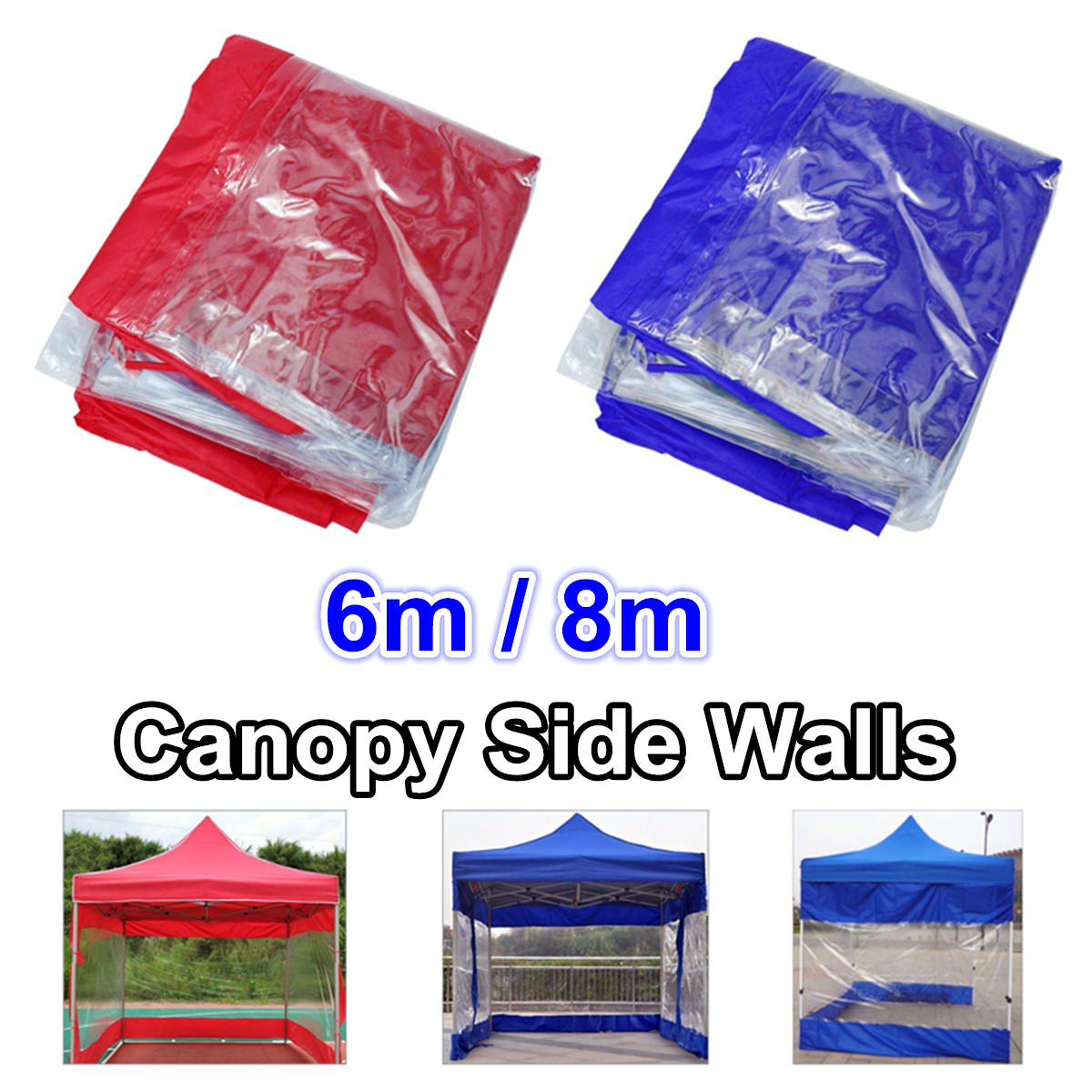 Polyester Canopy Side Wall Carport Garage Enclosur... – Grandado