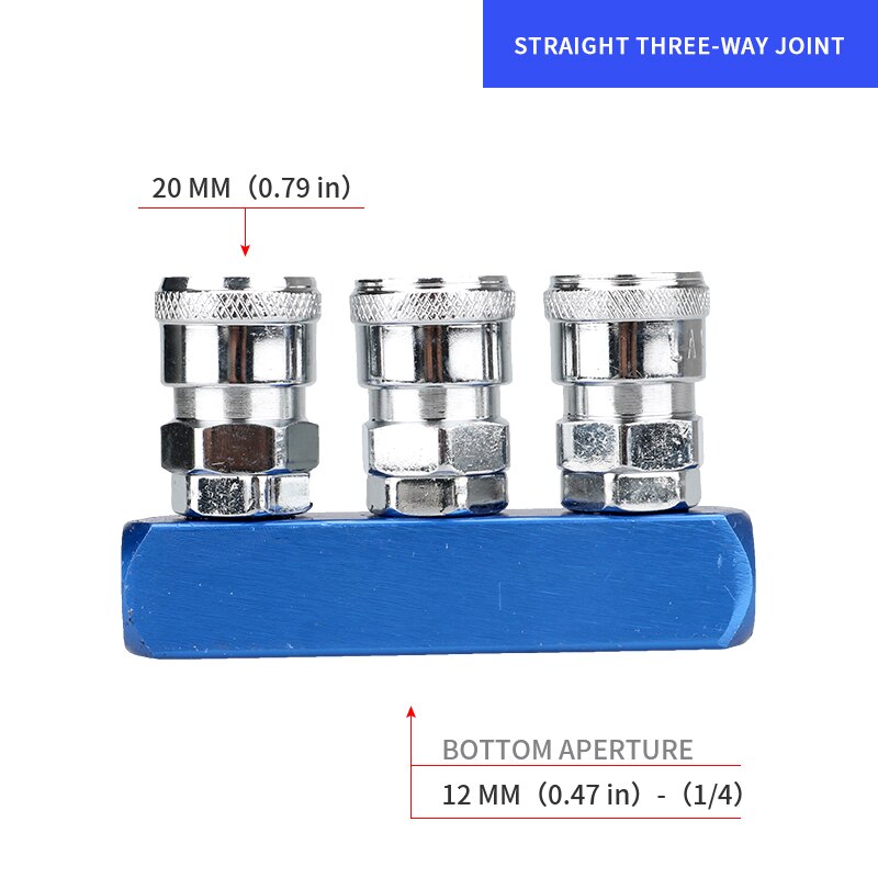 1PCS Round/Straight Two-way Pneumatic Joint Quick-... – Grandado